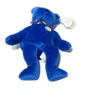Toys | Ty Beanie Babies Clubby The Bear Royal Blue | Poshmark